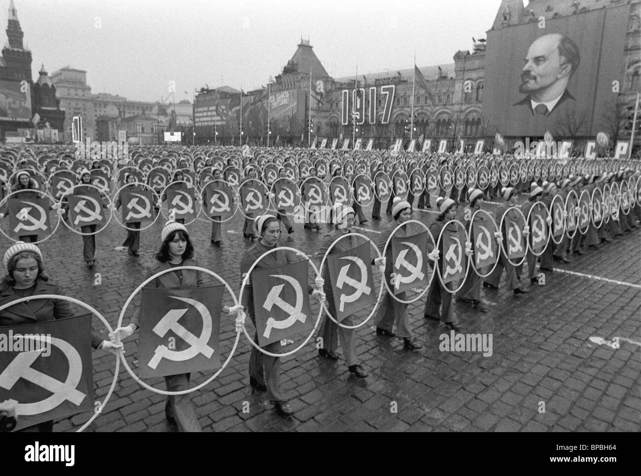 November 7 Parade In Red Square Black and White Stock Photos & Images ...