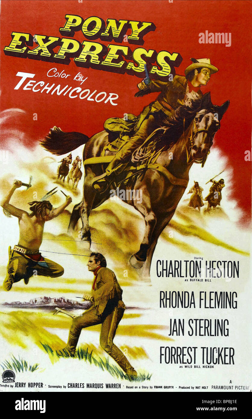 Pony Express Poster High Resolution Stock Photography and Images - Alamy