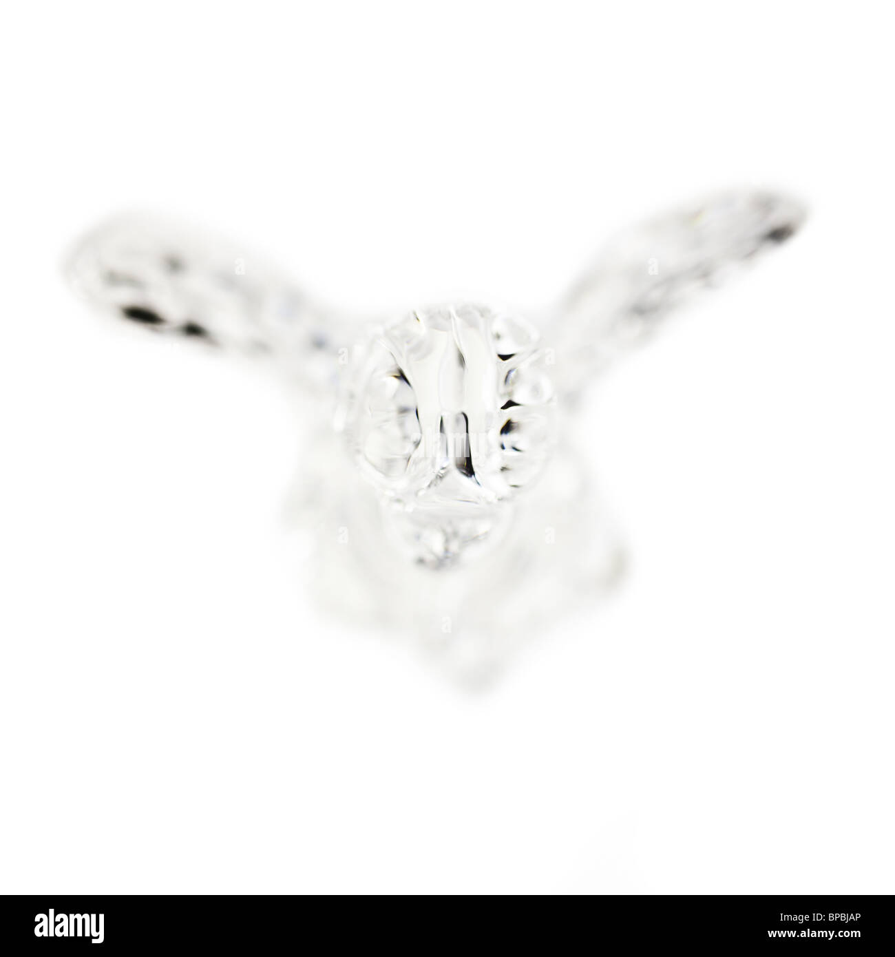 Decorative crystal angel over a white background Stock Photo - Alamy