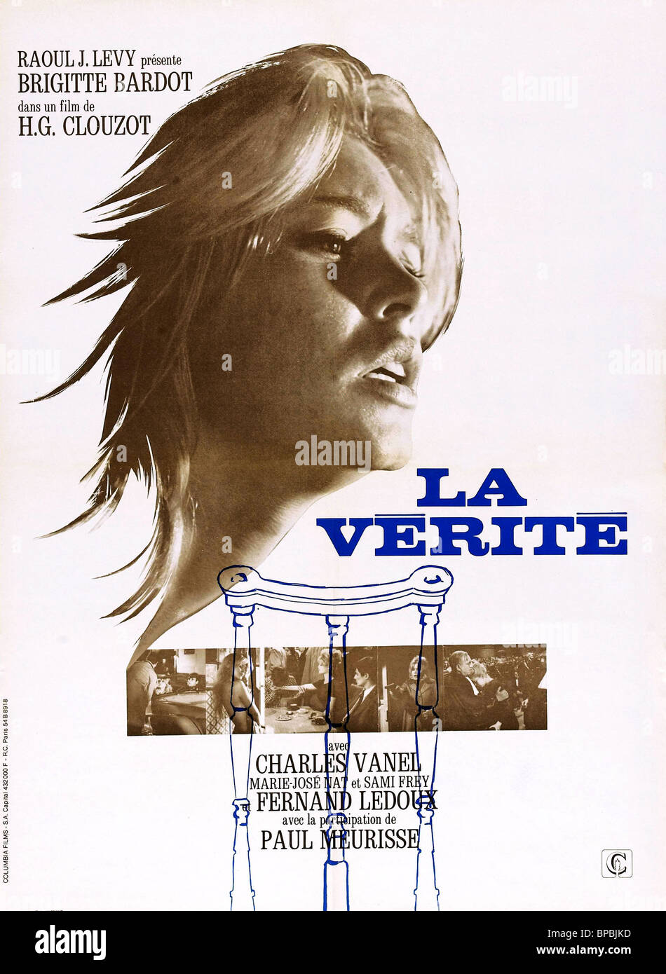 La Verite Brigitte Bardot Poster 1960 High Resolution Stock Photography ...