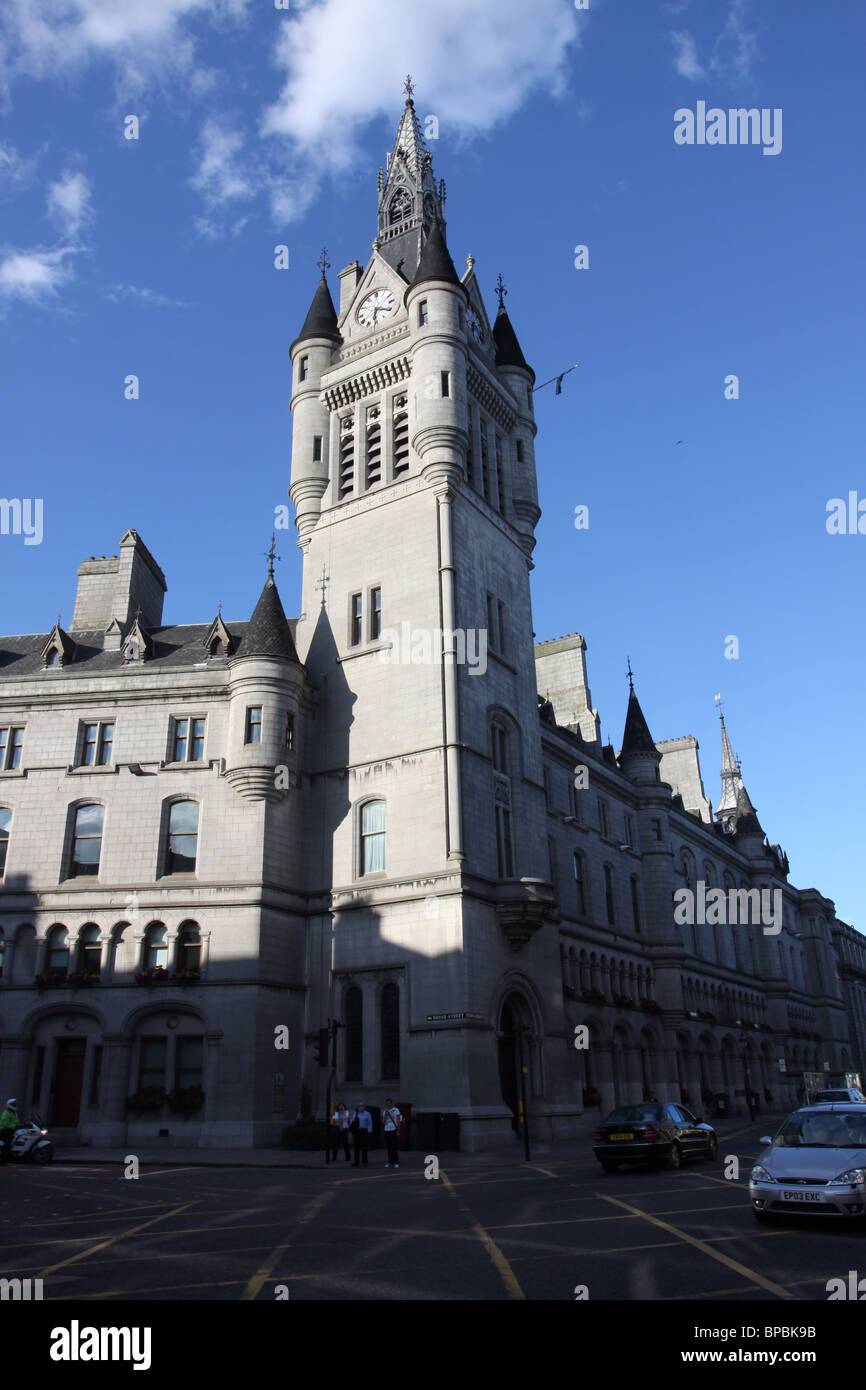 Town House clock tower Aberdeen Scotland August 2010 Stock Photo - Alamy