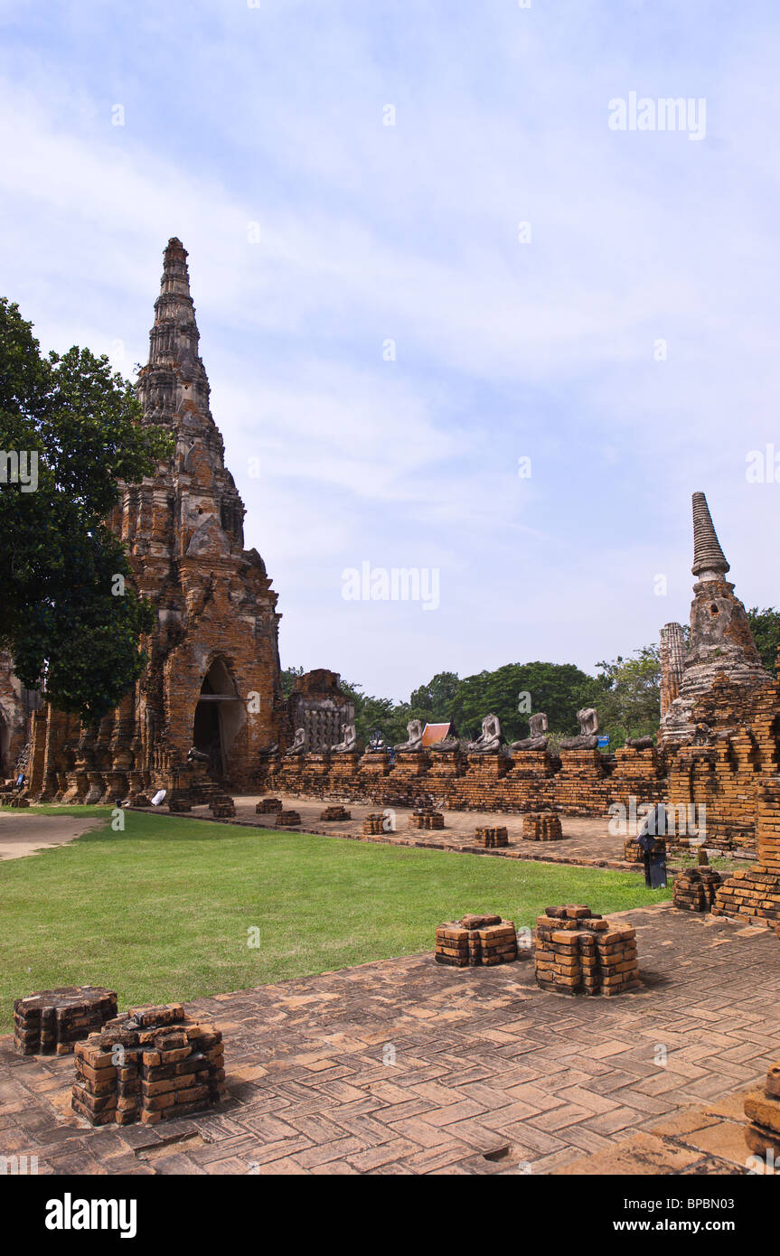 Wat Chai Wattanaram temple Ayutthaya Historical Park, Thailand Stock ...