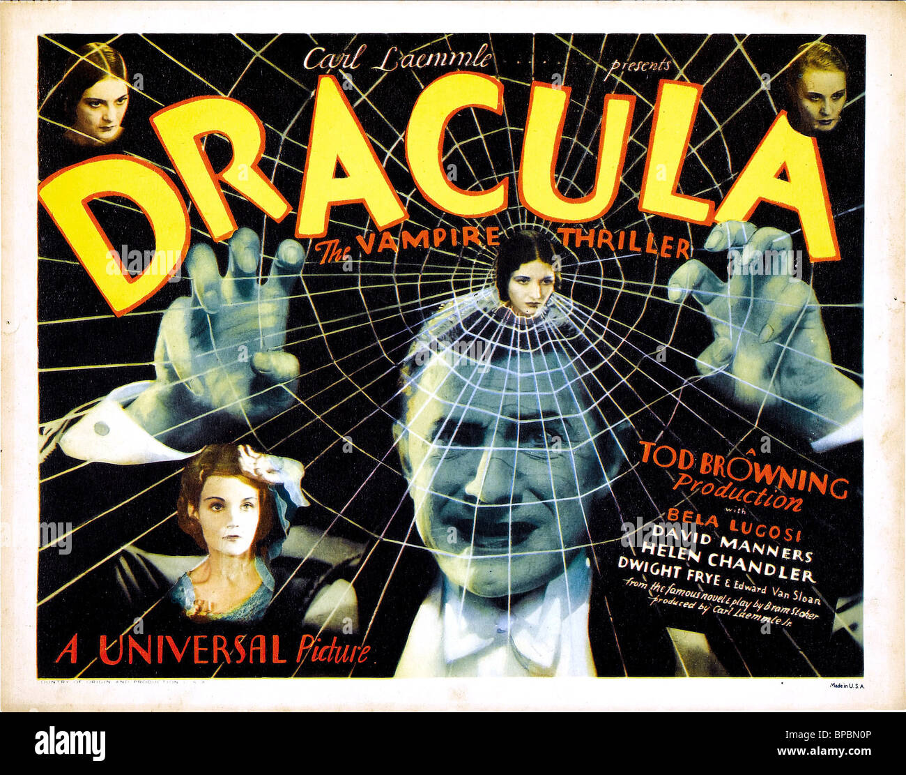Affiche Du Film Dracula Bela Lugosi Dracula Bela Lugosi 1931'