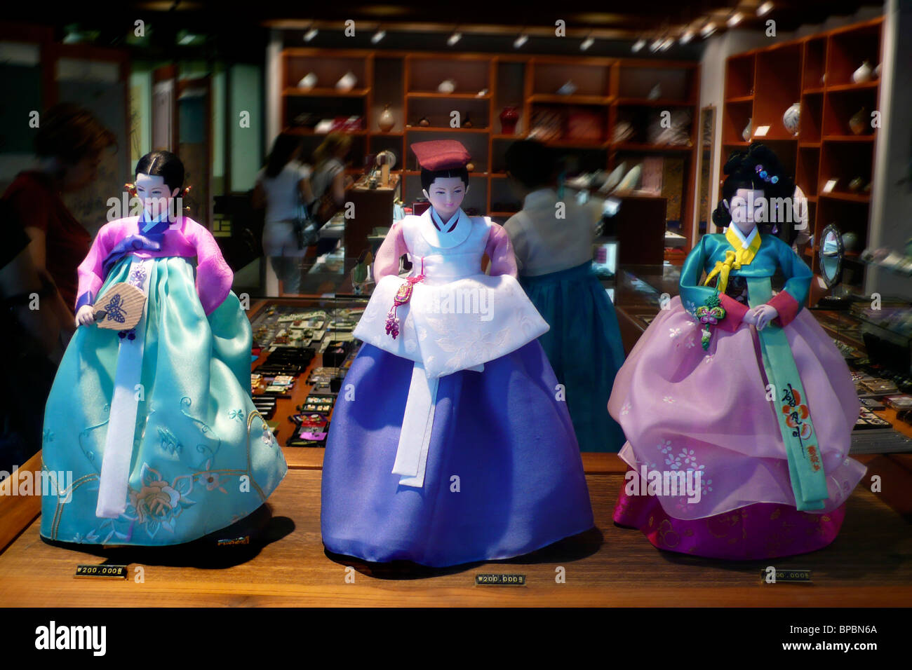 Traditional dolls, Seoul, South Korea Stock Photo - Alamy