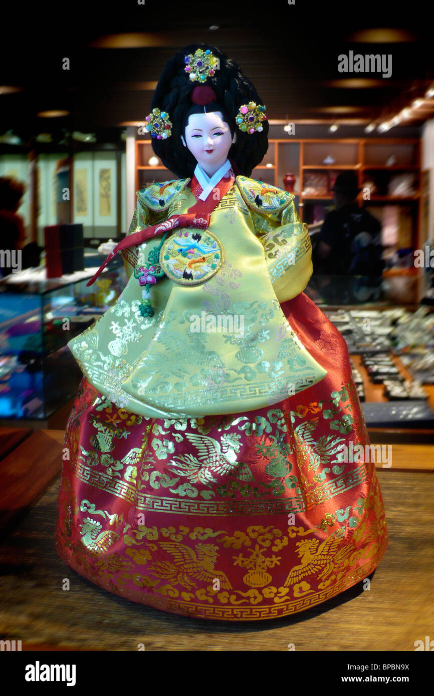 Traditional doll, Seoul, South Korea Stock Photo - Alamy