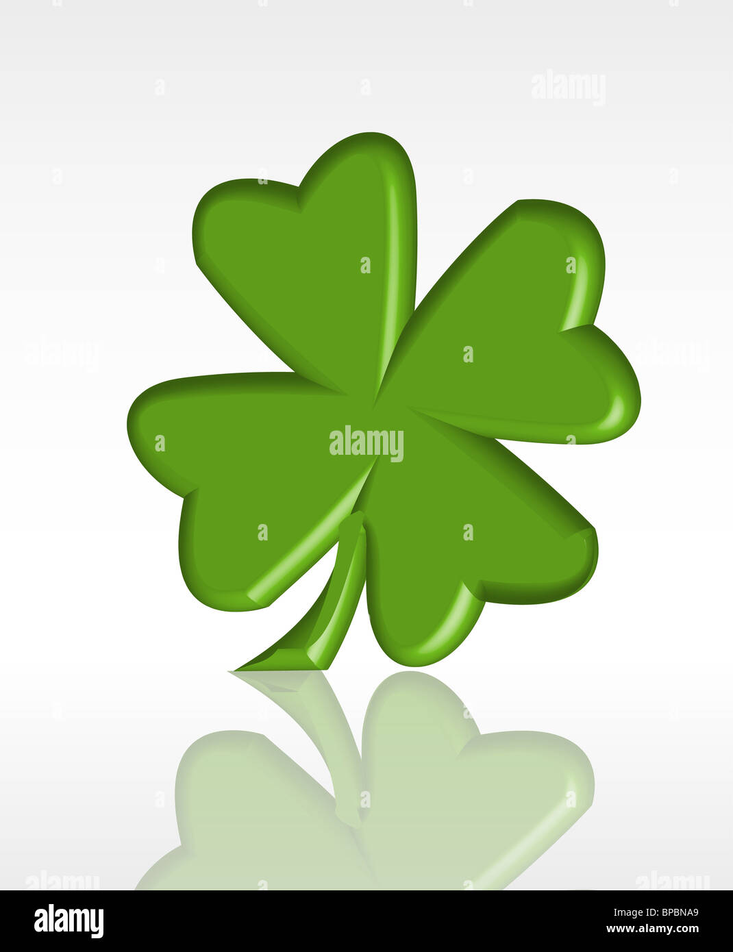 A stylized four-leaf clover. A traditional symbol of luck Stock Photo ...