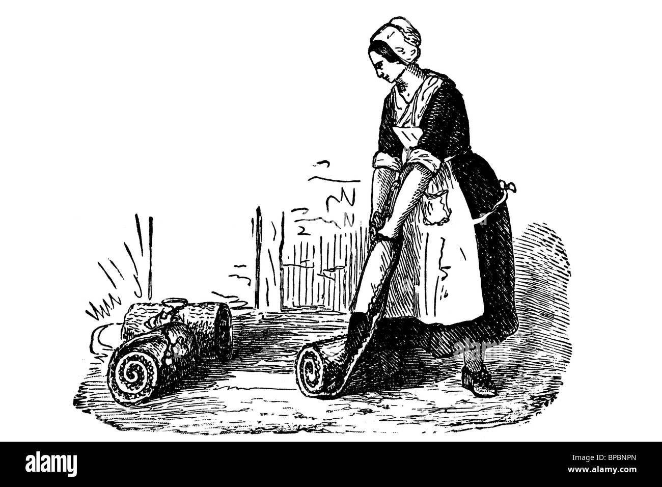 Sheep shearing antique drawing hi-res stock photography and images - Alamy