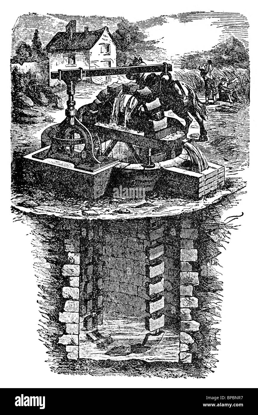 Worker well water Black and White Stock Photos & Images - Alamy