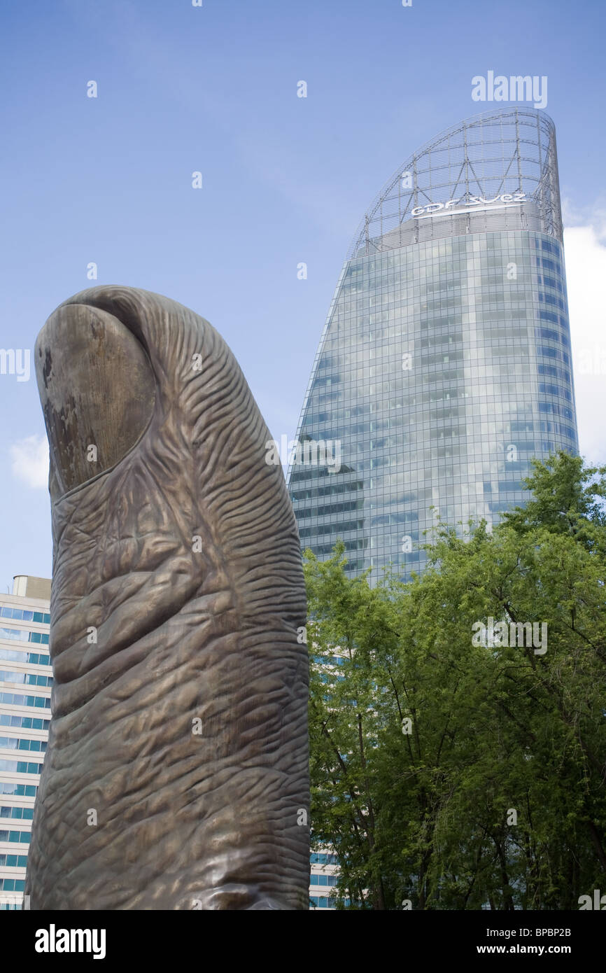 Giant Thumb Sculpture at La Defense, Paris, France Stock Photo - Alamy