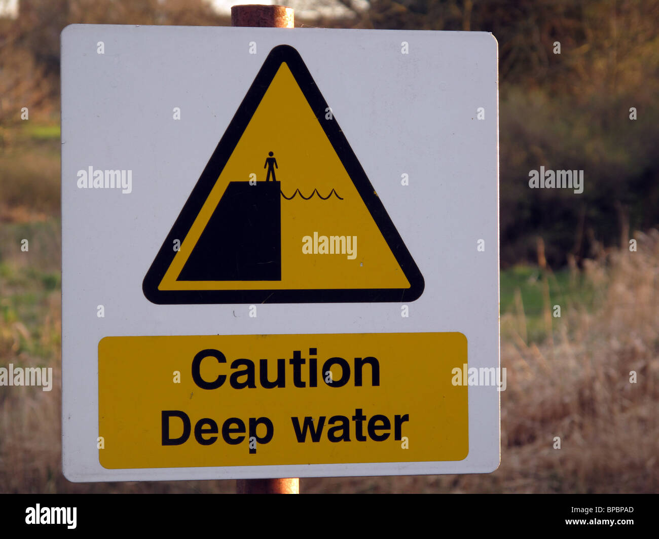 Caution deep water hi-res stock photography and images - Alamy