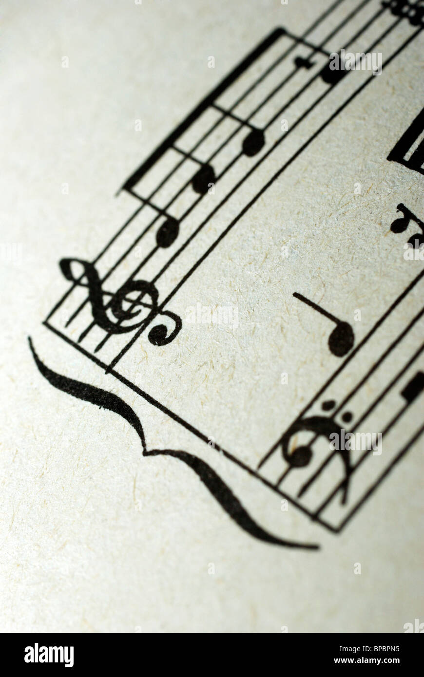 Old piano sheet music hi-res stock photography and images - Alamy