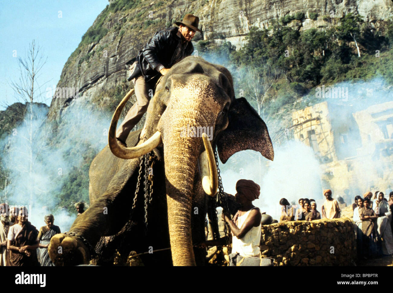 Harrison Ford Elephant Indiana Jones High Resolution Stock Photography ...