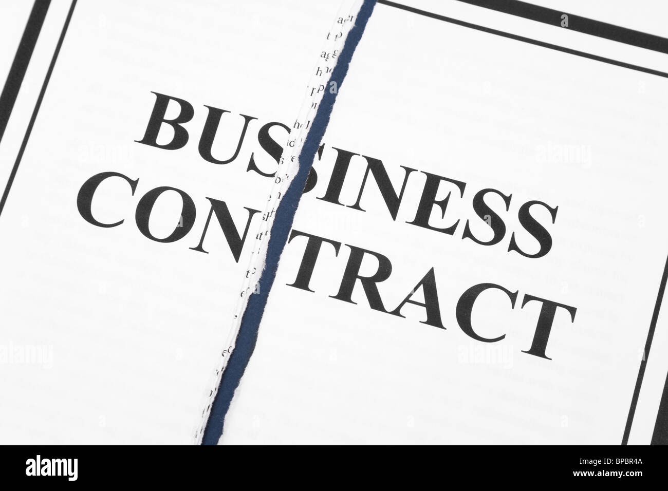 Breaking contract hi-res stock photography and images - Alamy