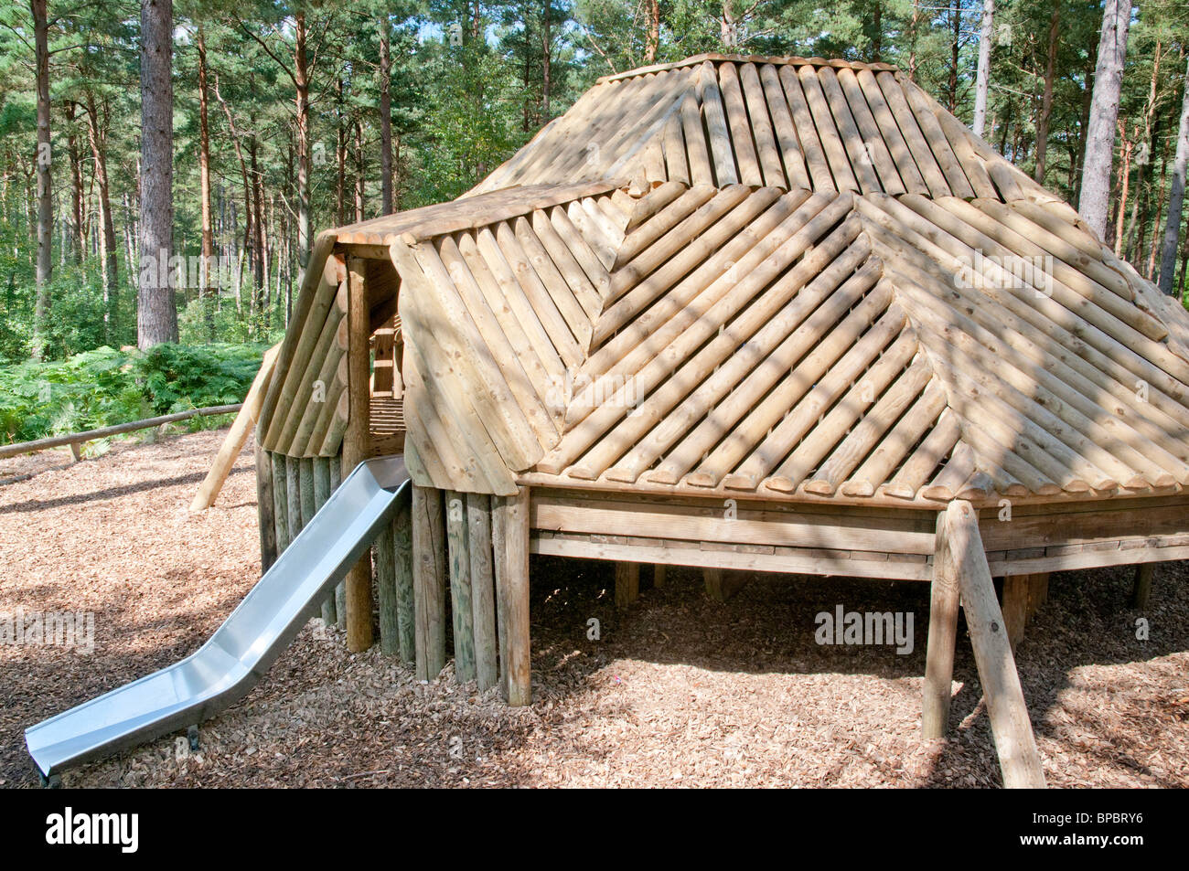 The Ant Nest climbing adventure playground at Moors Valley Country Park ...