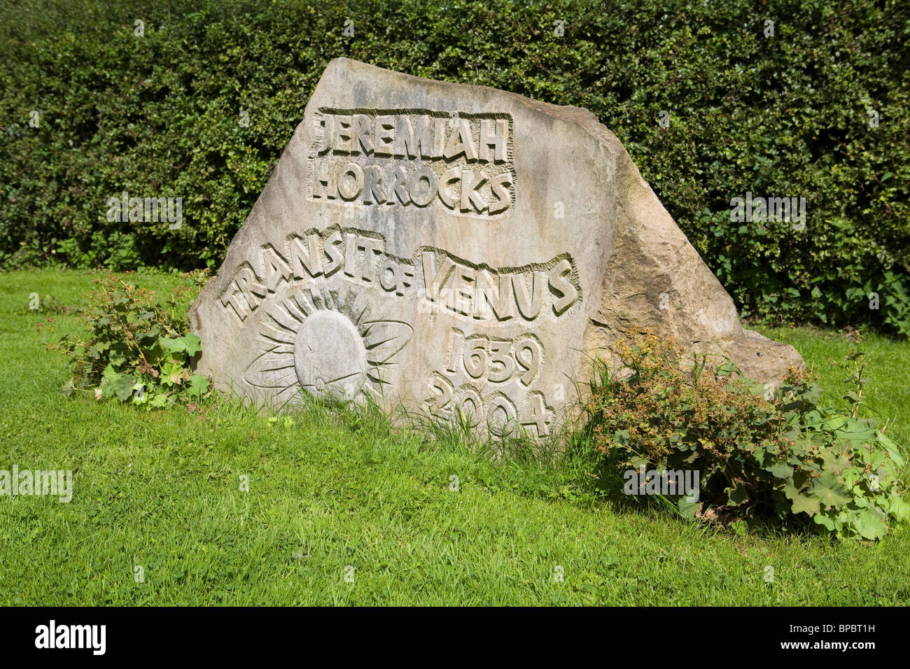 Jeremiah horrocks memorial telescope hi-res stock photography and ...