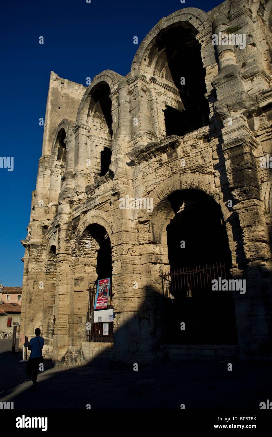 The Roman Amphitheatre (Les Arenes), Arles Stock Photo - Alamy