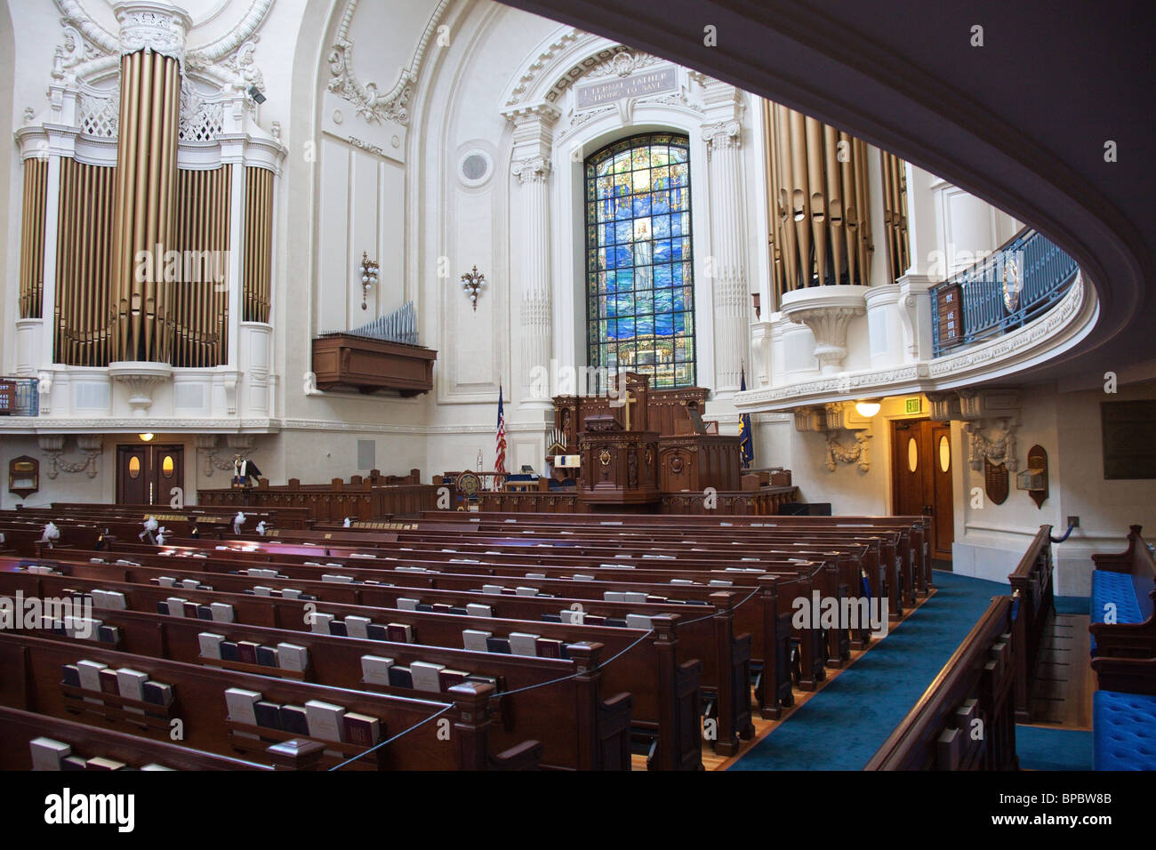 Interior of the US Naval Academy Chapel, Annapolis, Maryland, USA Stock ...