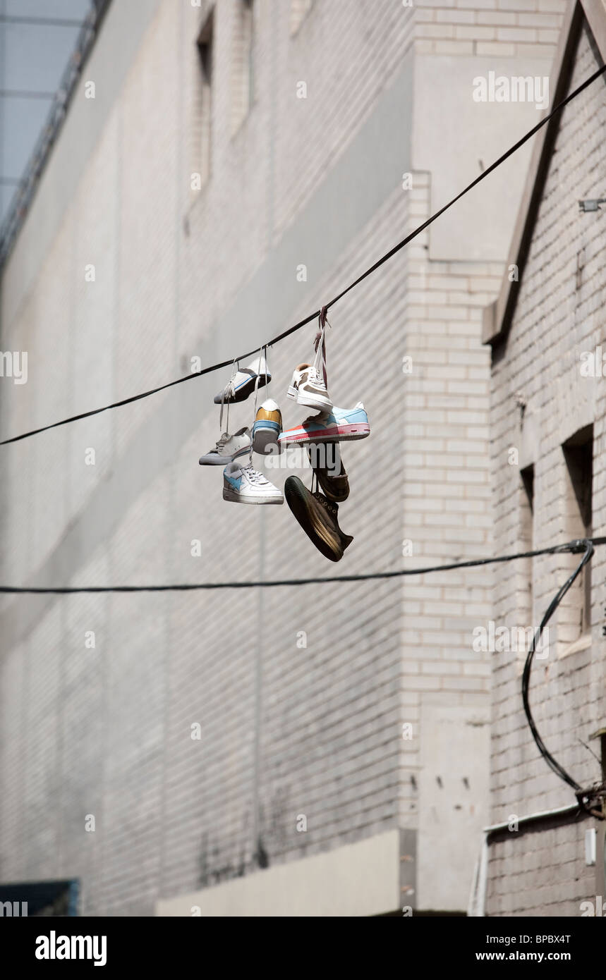 Shoelaces On Wires at Ella Kendall blog