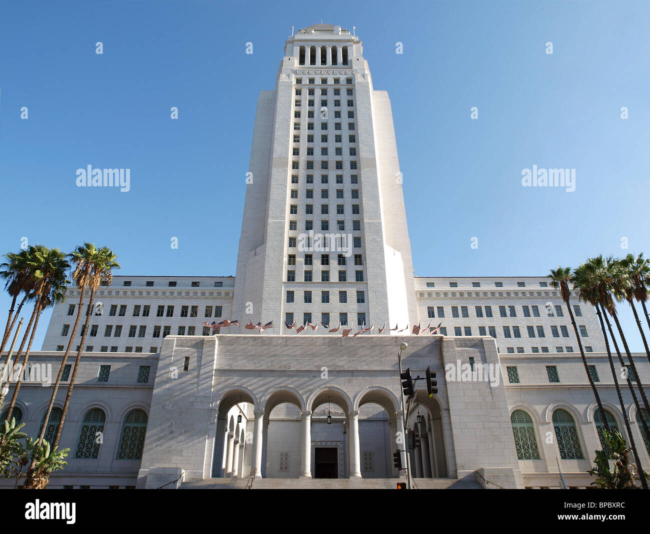 Los Angeles City Hall - Spring Street entrance Stock Photo - Alamy