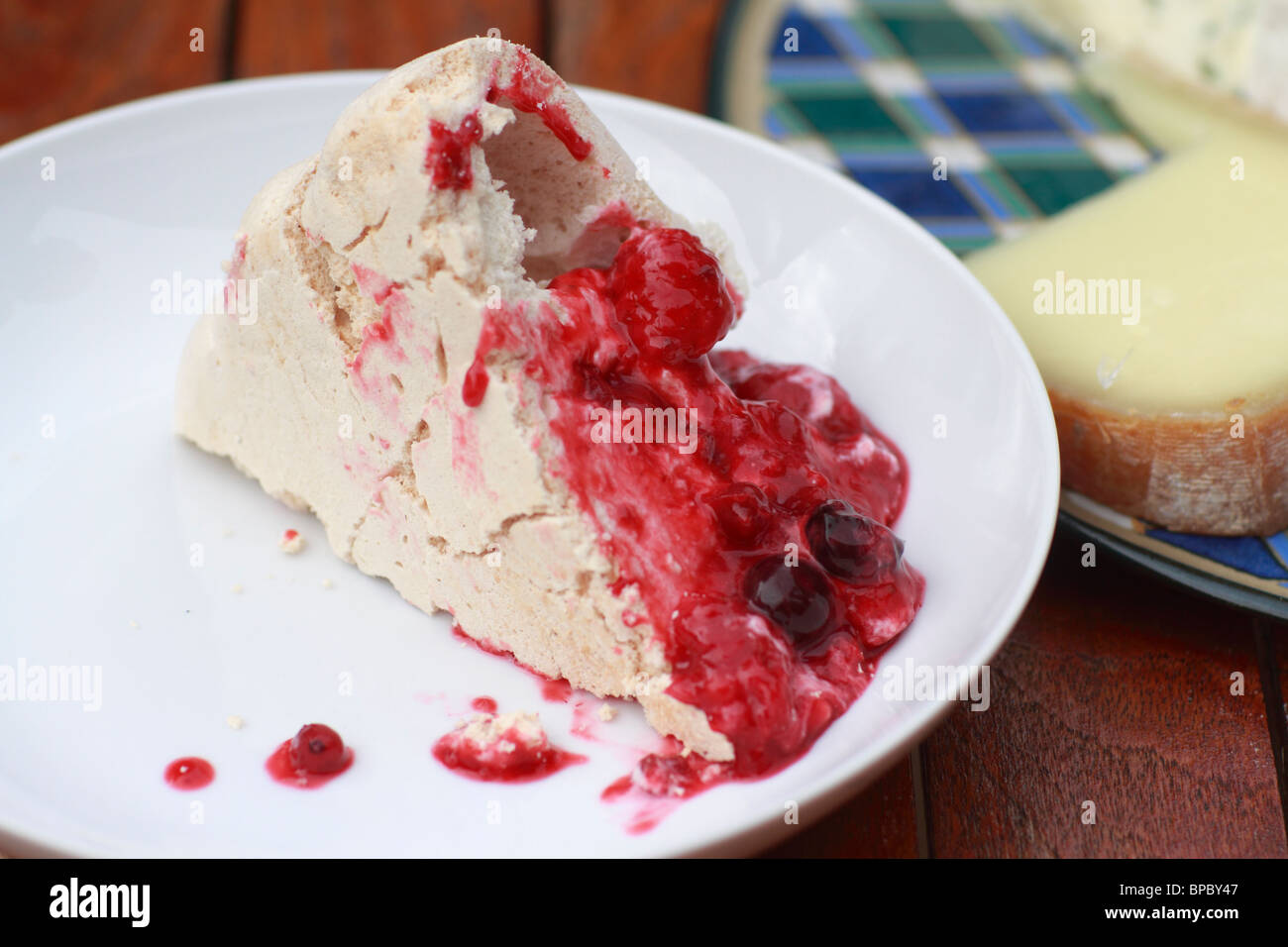 Fruit meringue - Red Berries Stock Photo - Alamy