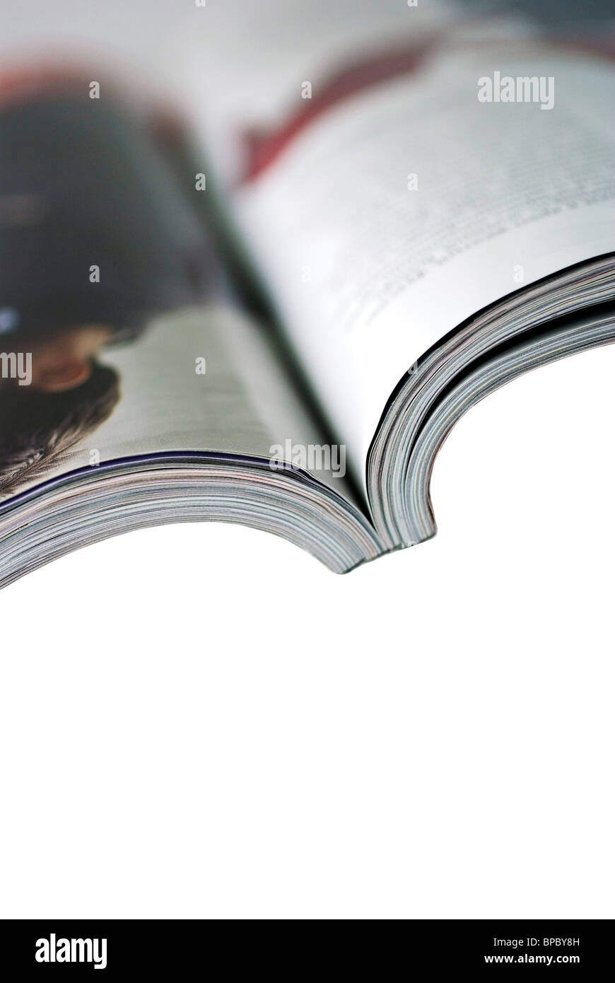 Magazine isolated on the white background Stock Photo - Alamy