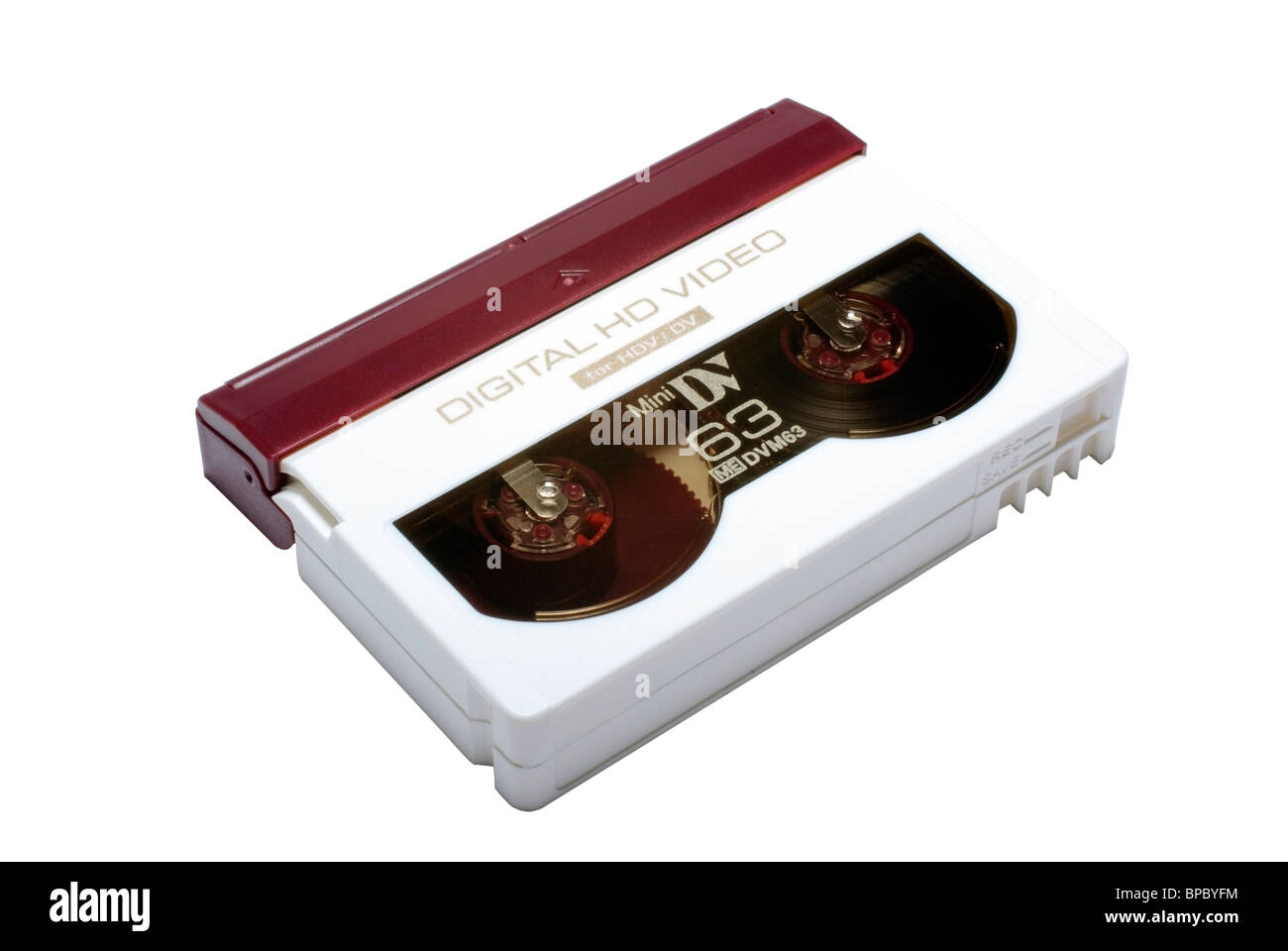 Digital HD video cassette isolated on white background Stock Photo - Alamy