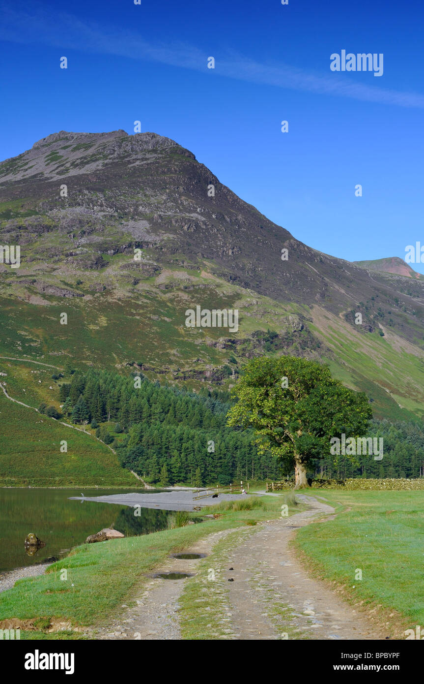 Buttermere with High Stile beyond Stock Photo - Alamy