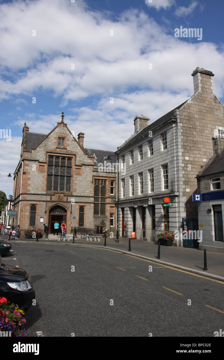 Post Office and Brander Museum Huntly Scotland August 2010 Stock Photo ...