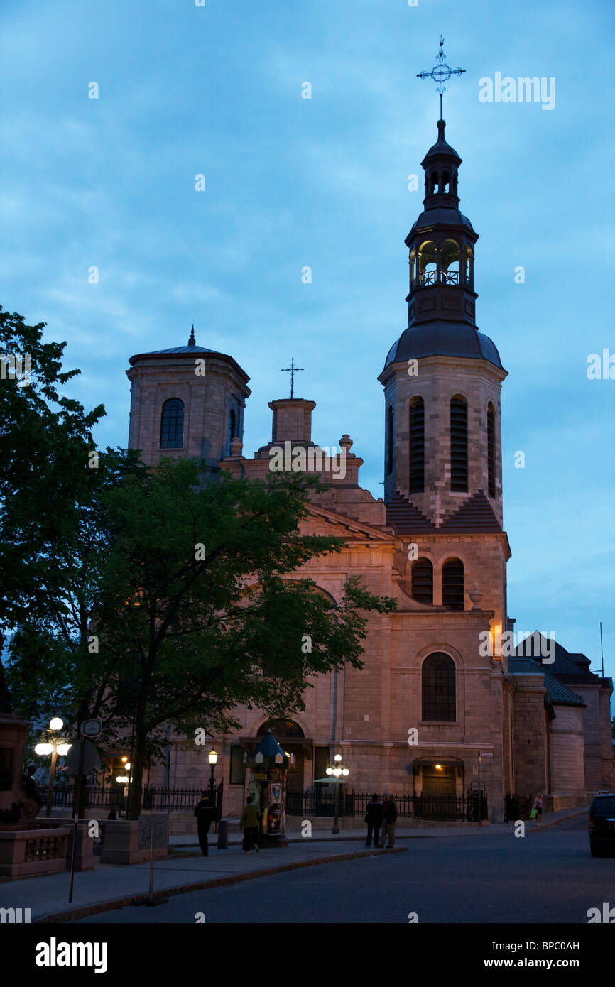 Cathedral basilica of notre dame de québec High Resolution Stock ...