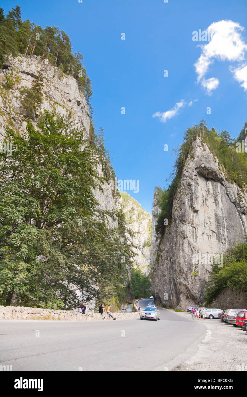 Tourists visiting the Bicaz Canyon in Romania Stock Photo - Alamy