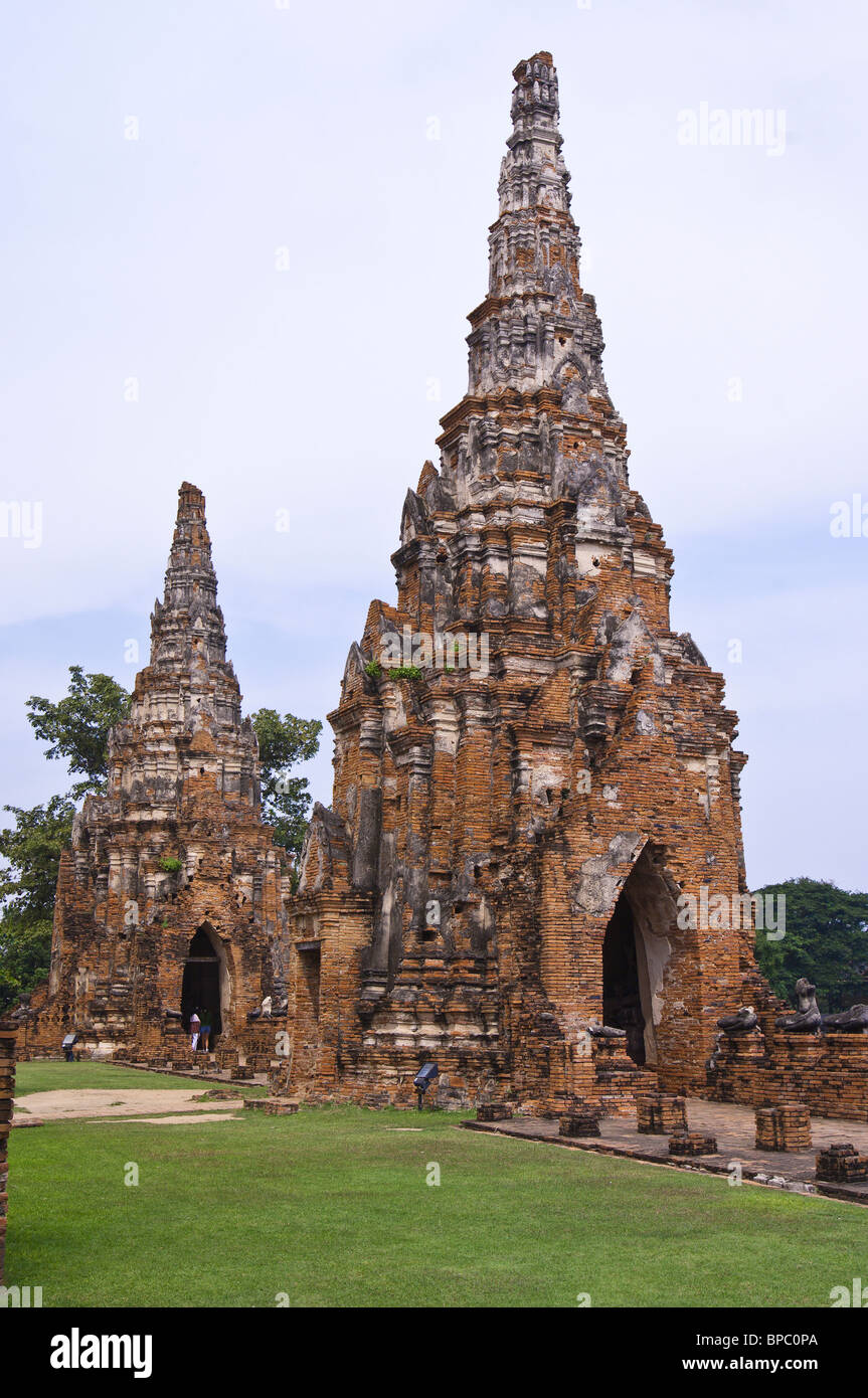 Wat Chai Wattanaram temple Ayutthaya Historical Park, Thailand Stock ...