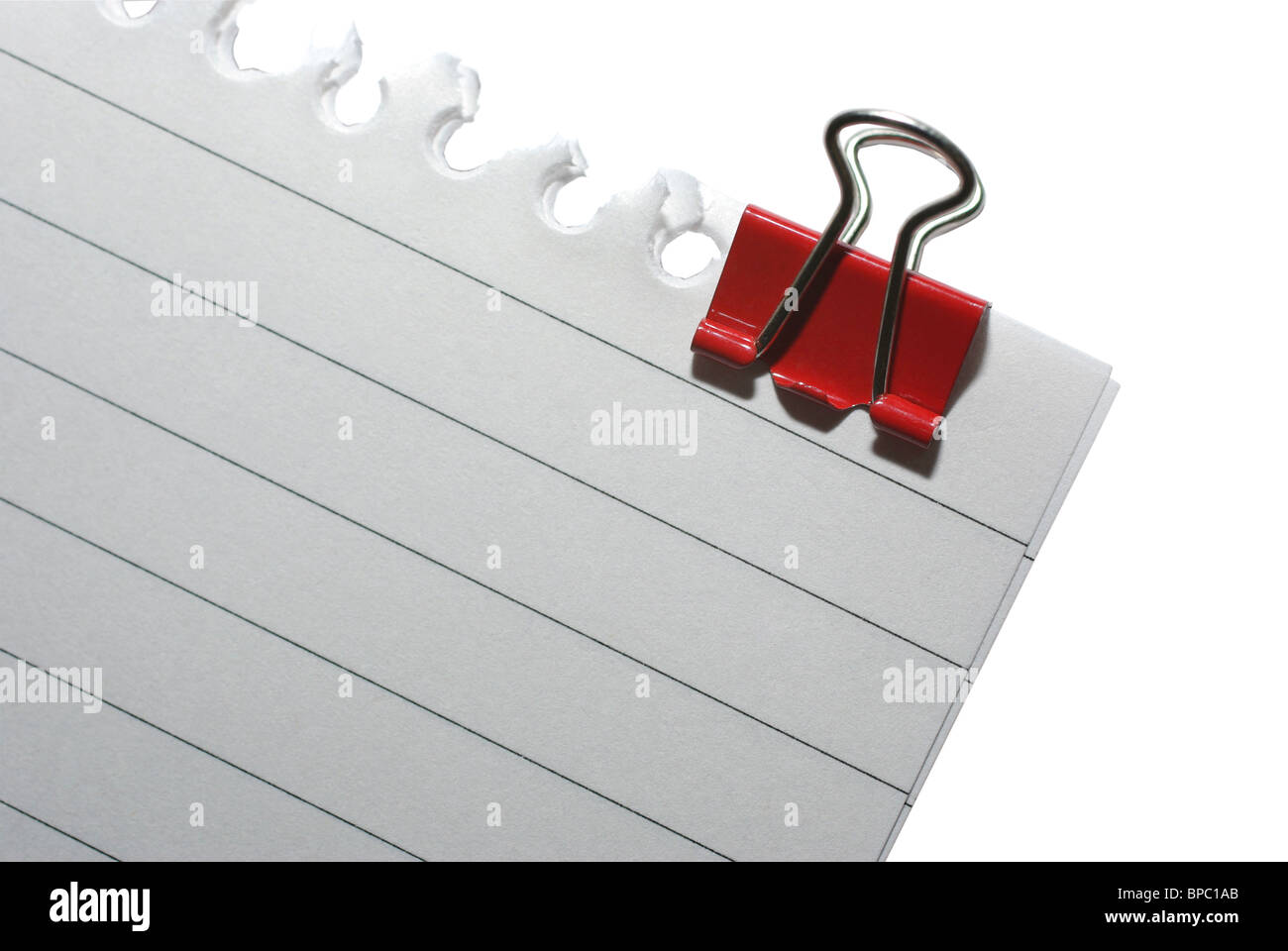 Blank attached note paper for message, office isolated on white ...