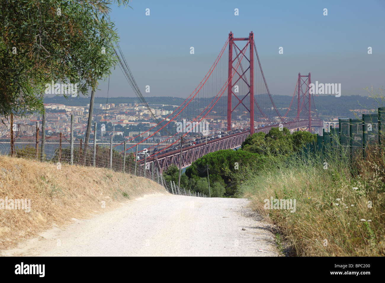 Ponte 25 de Abril - Suspension bridge over the Tagus river in Lisbon ...