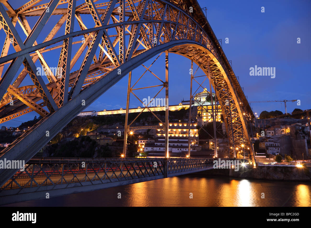 Dom luis bridge night porto hi-res stock photography and images - Alamy