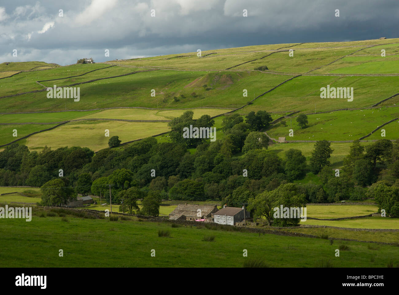 Farmhouse near Garrigill, North Pennines, Cumbria, England UK Stock ...