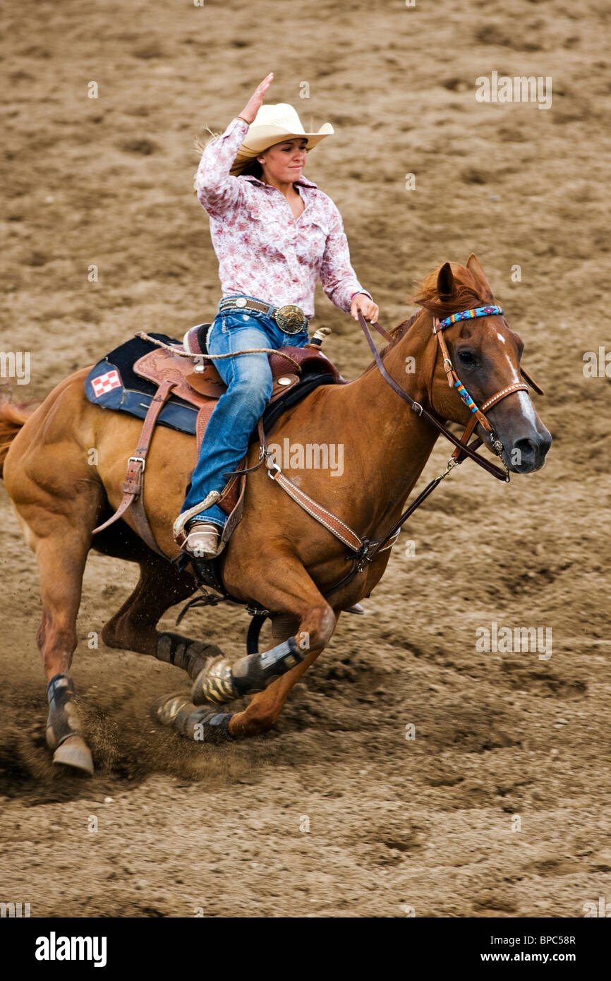 Ladies barrel race hi-res stock photography and images - Alamy