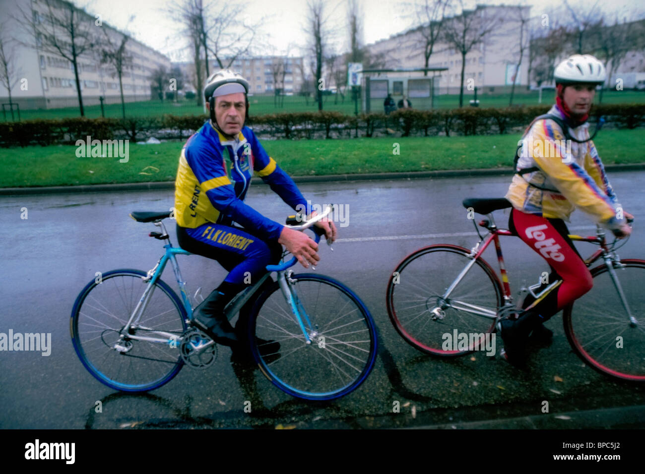 Paris, France - Anti-AIDS Bike-a-Thon FUndraising Event, Brittany to Paris Sidaction (for ...