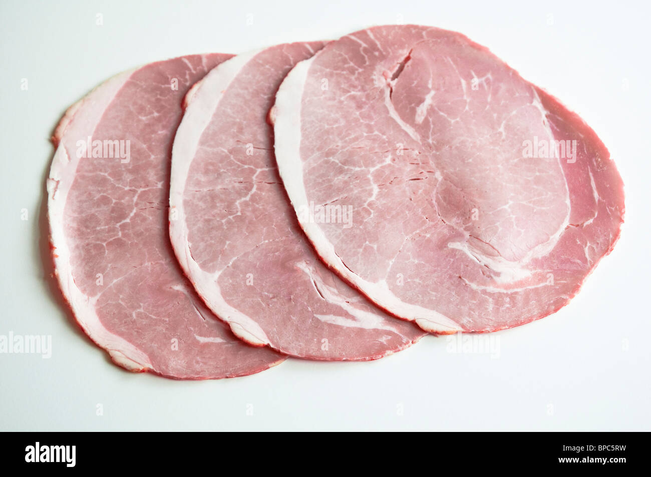 'Gloucester Old Spot' - ham slices Stock Photo - Alamy
