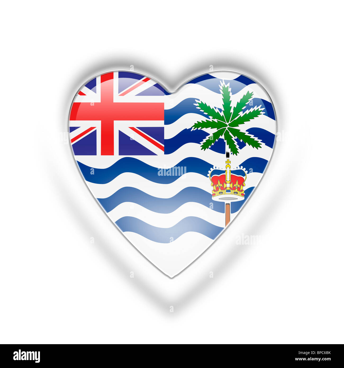 British Indian Ocean Territory flag Stock Photo - Alamy
