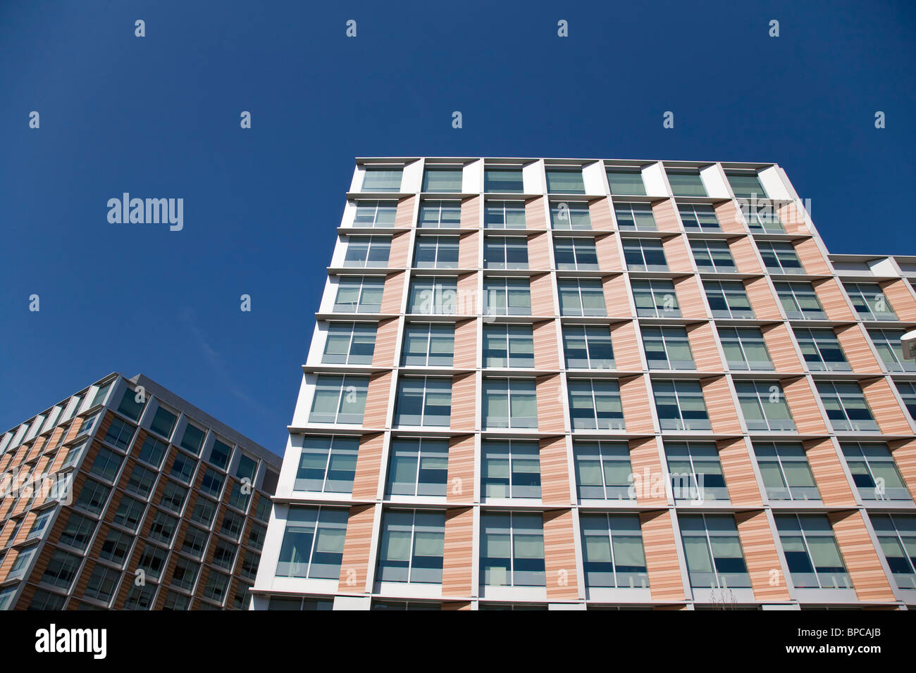 Office building with interesting geometric facade Stock Photo - Alamy