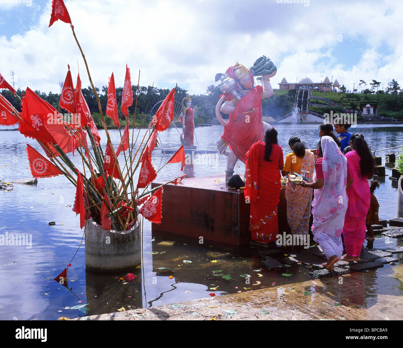 Hindu Pilgrimage site, Grand Bassin, Savanne District, Republic of ...