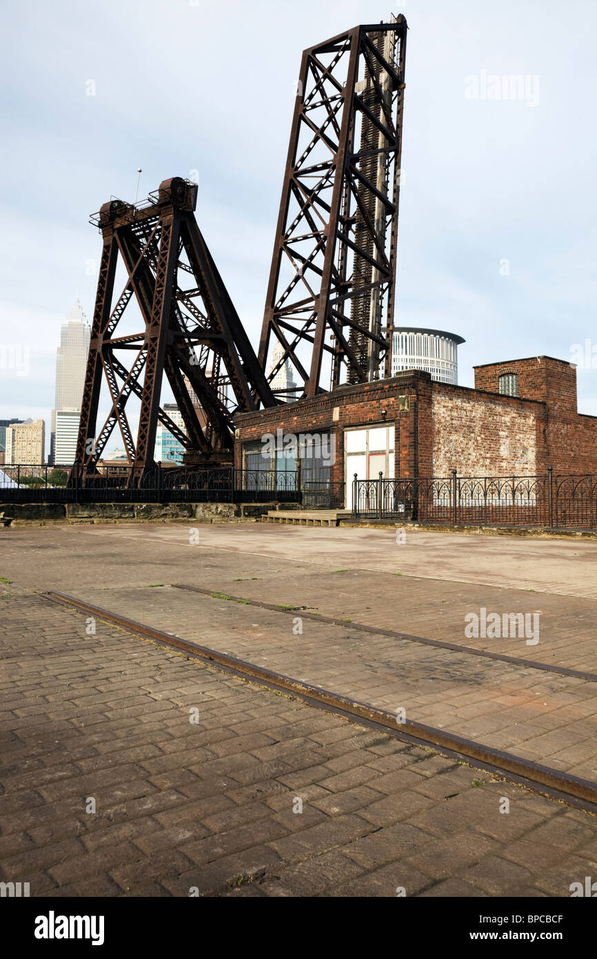 Old bridge in downtown Cleveland Stock Photo - Alamy