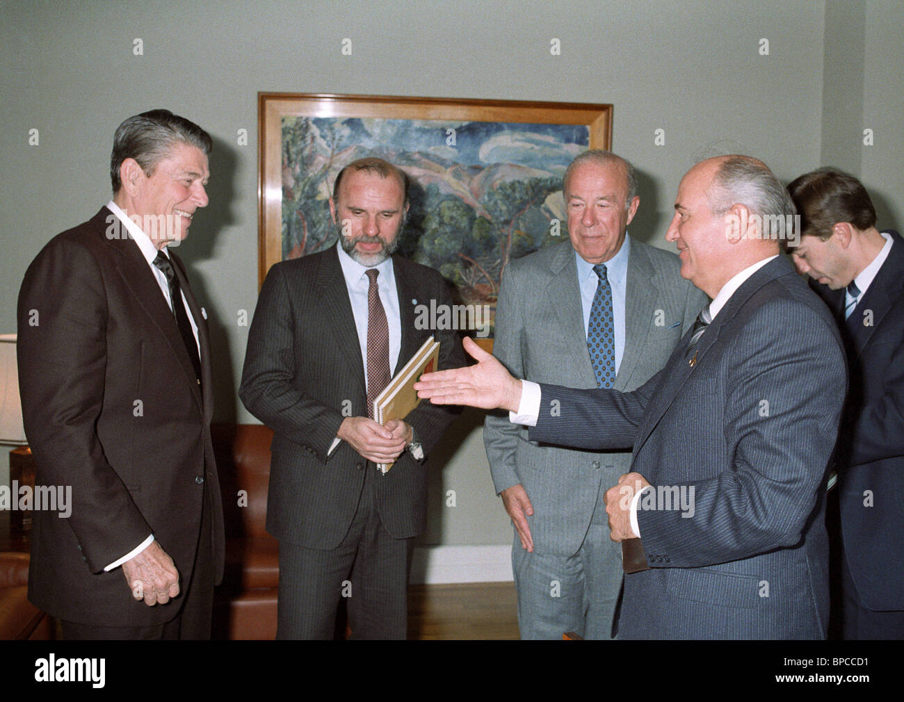 President Reagan With Gorbachev High Resolution Stock Photography and ...