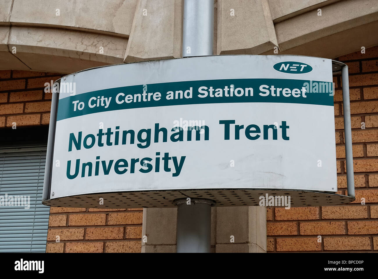 Nottingham trent university sign tram hi-res stock photography and ...