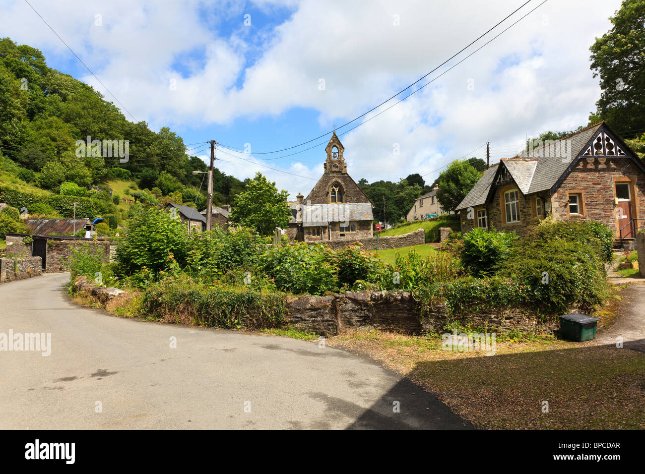 Village Hall and Church in the Attractive Devon Village of Milton Combe ...