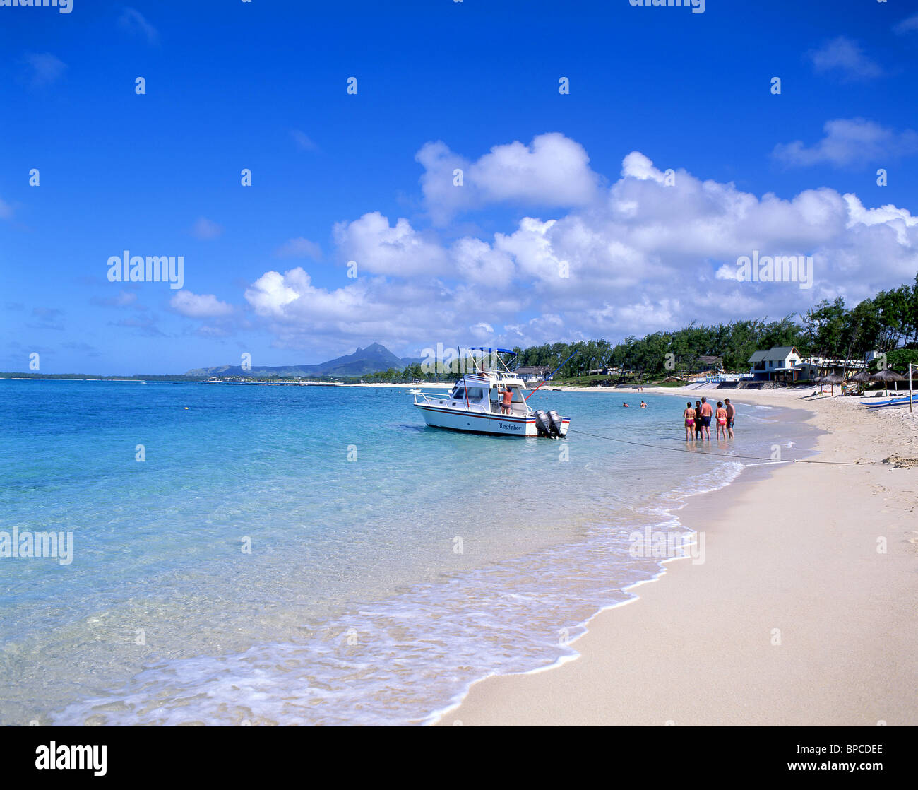 Beach view, Hotel Silver Beach, Trou d'Eau Douce, Flacq District ...