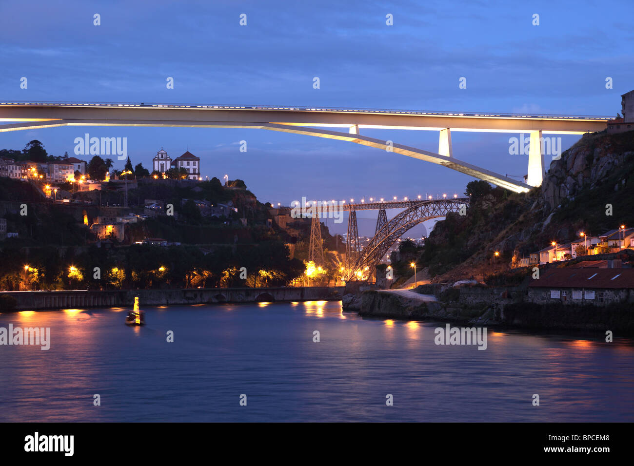 Porto night river hi-res stock photography and images - Alamy