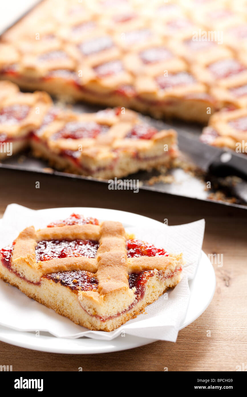cake with jam Stock Photo - Alamy