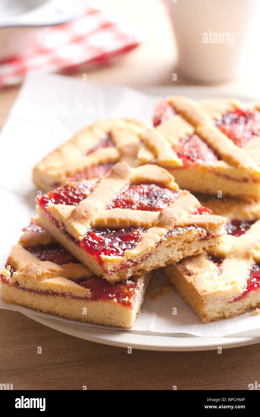 cake with jam Stock Photo - Alamy