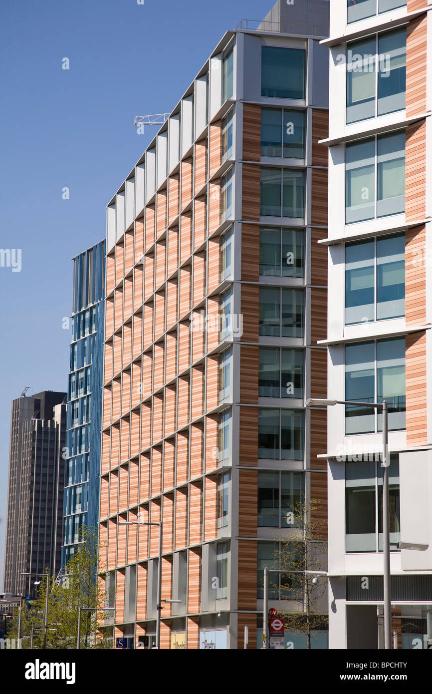 Office building with interesting geometric facade Stock Photo - Alamy